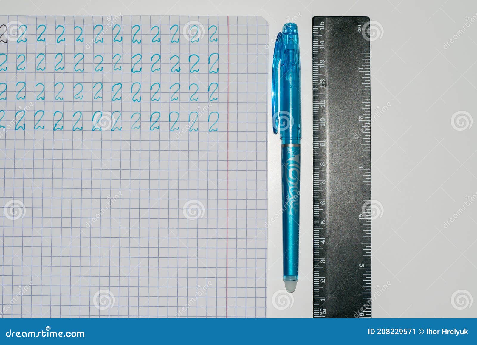 View of a Notebook with Numbers Entered Next To it are a Pen and a ...