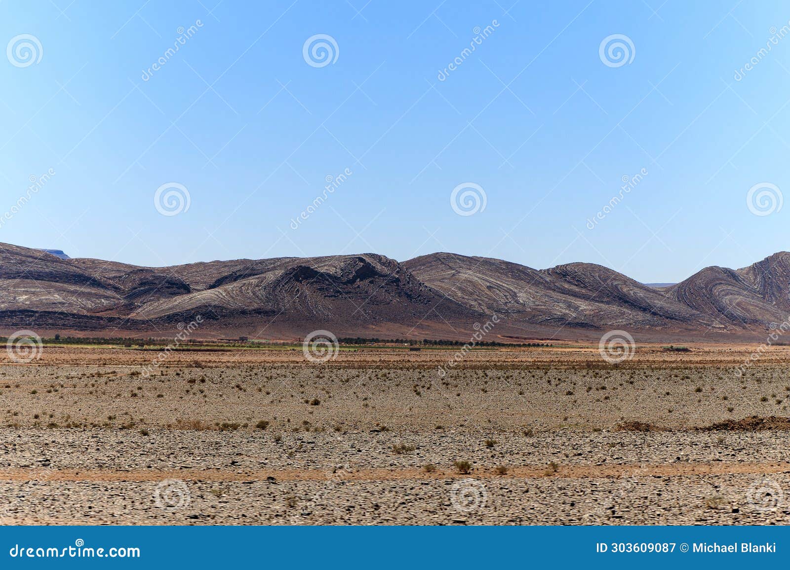 The View from the Oasis of Tinejdad in the Southeast of Morocco. Stock Image - Image of scenery ...