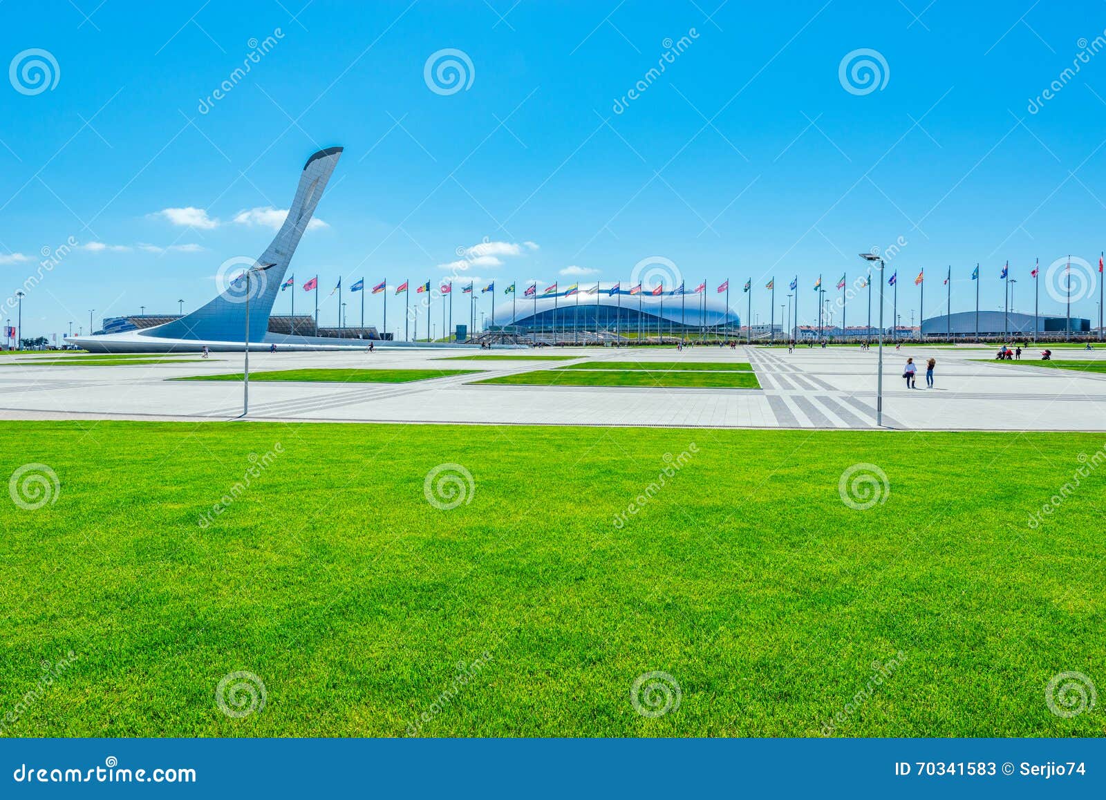 View of Objects of Olympic Park. Editorial Stock Photo - Image of ...