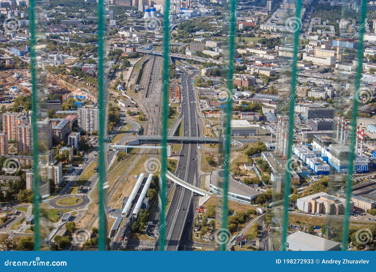 The View from the Observation Deck of Moscow. the View from the Window ...