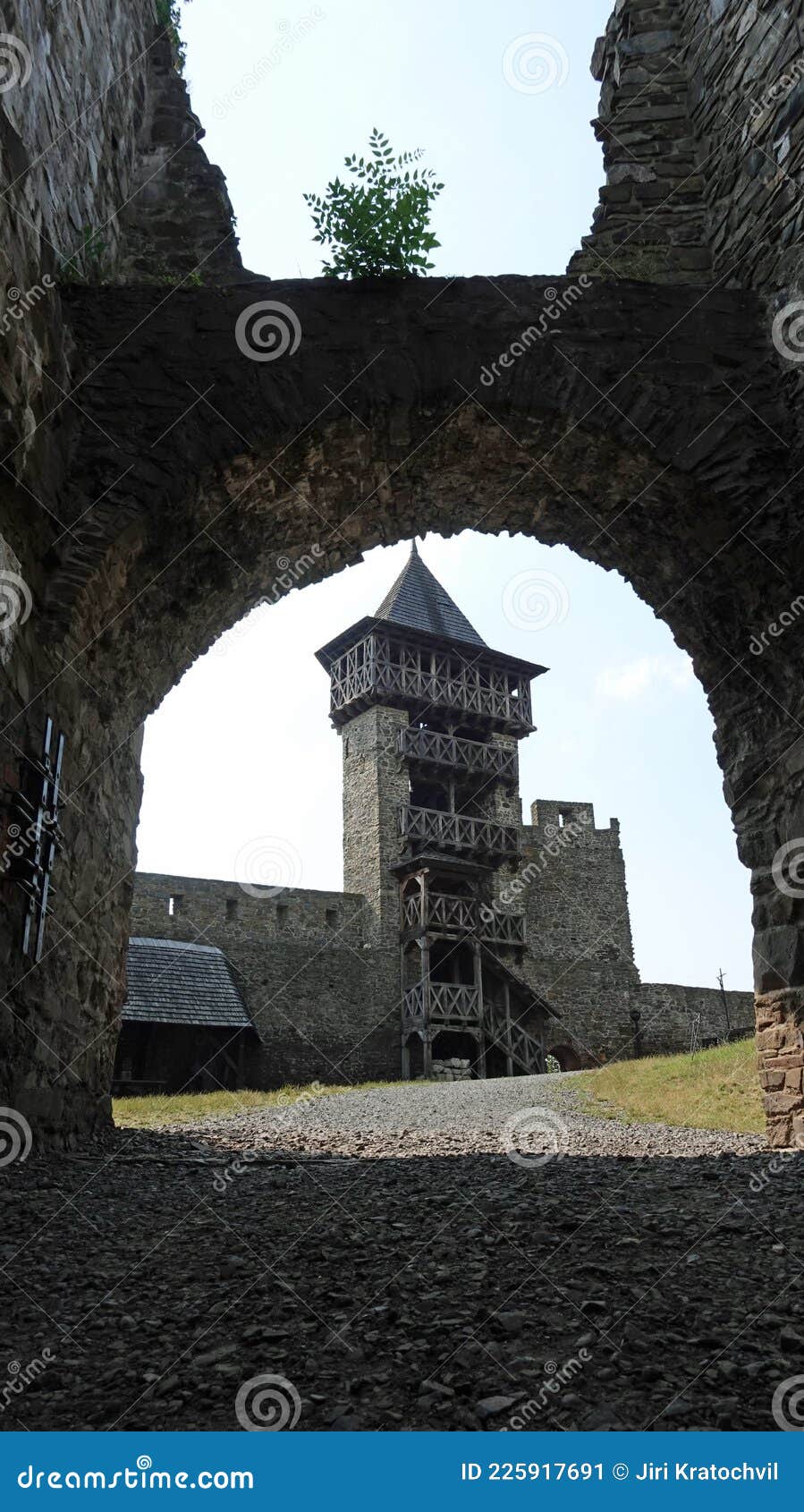 View on the Observation Tower of Helfstyn Castle Stock Image - Image of ...