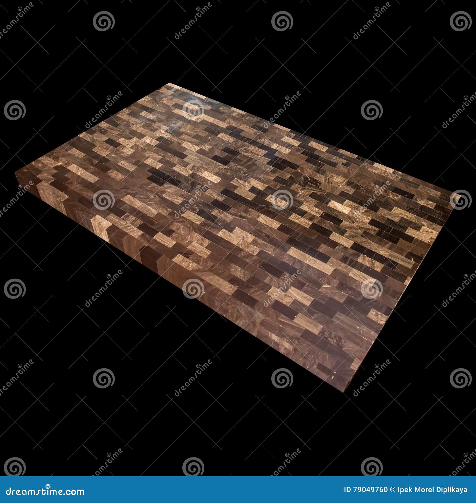View of an Obsidian Plate on a Black Background Stock Illustration ...