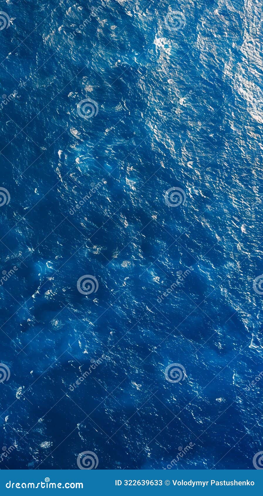 A View of the Ocean from Above Stock Image - Image of ocean, blue ...