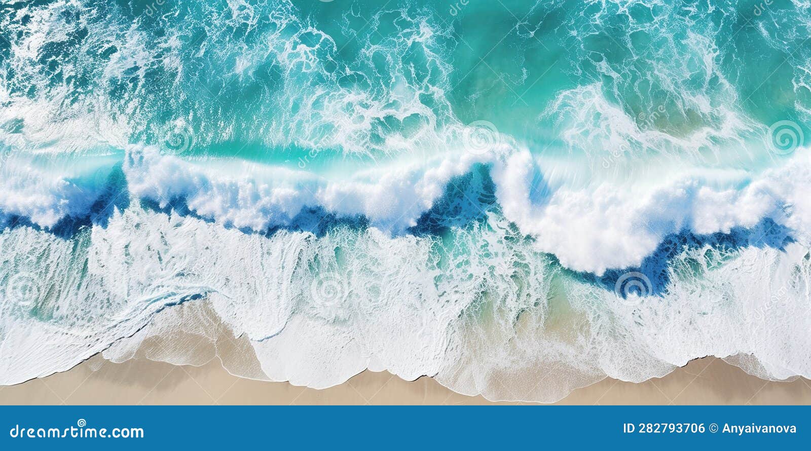 A View of the Ocean from Above. Generative AI Image. Stock Illustration ...