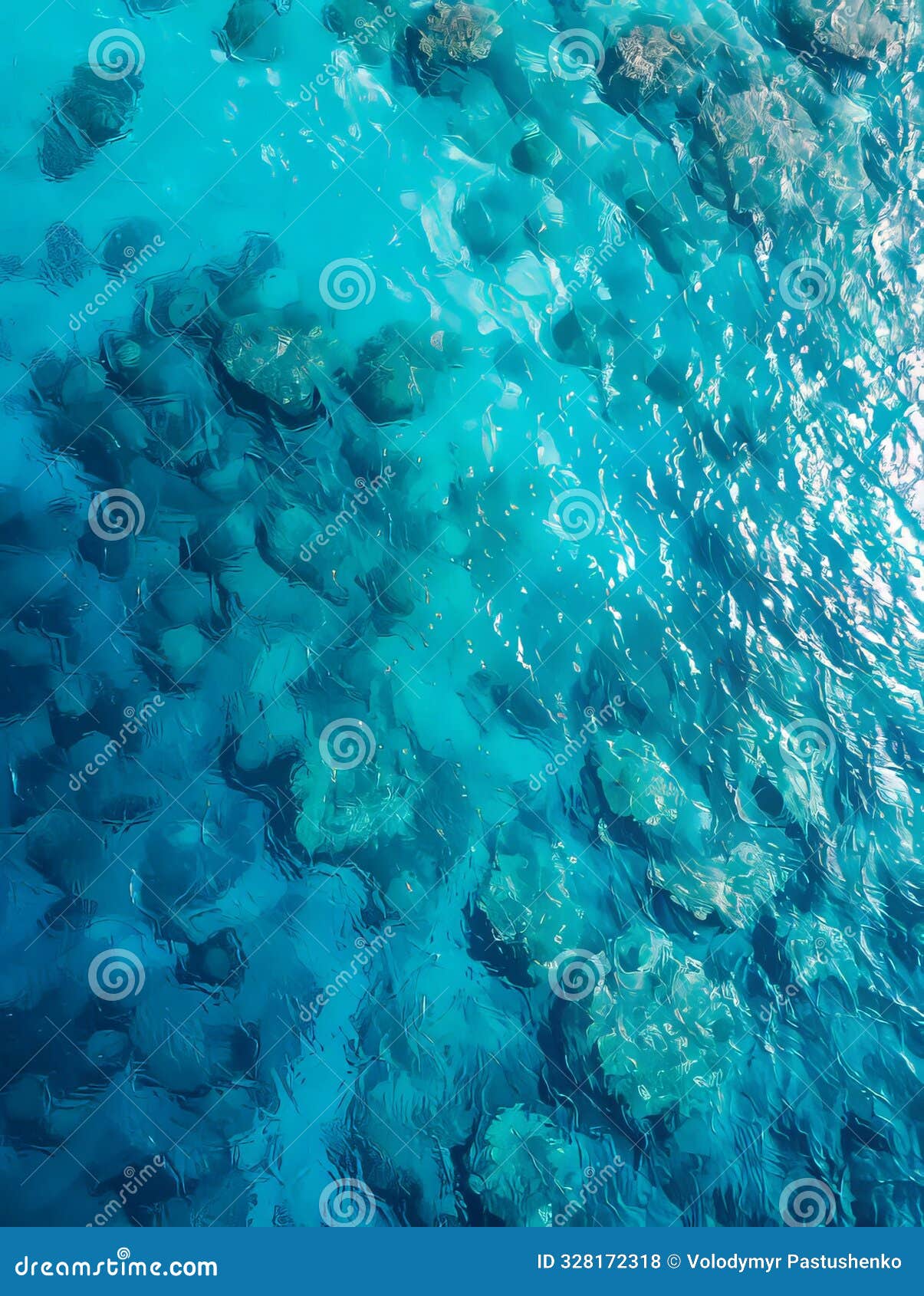A View of the Ocean from Above of the Water Stock Photo - Image of ...