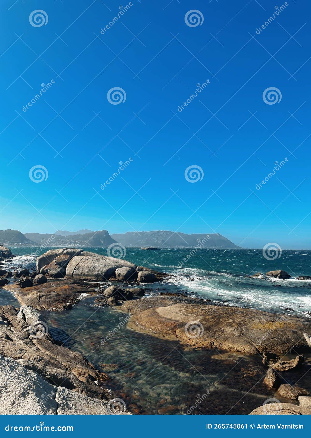 View on an Ocean and Rocks on Atlantic Coast Stock Image - Image of ...