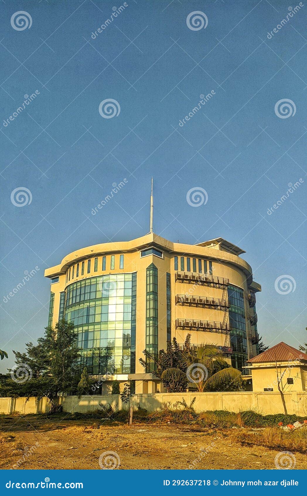View of Office Building in the Afternoon Stock Photo - Image of ...