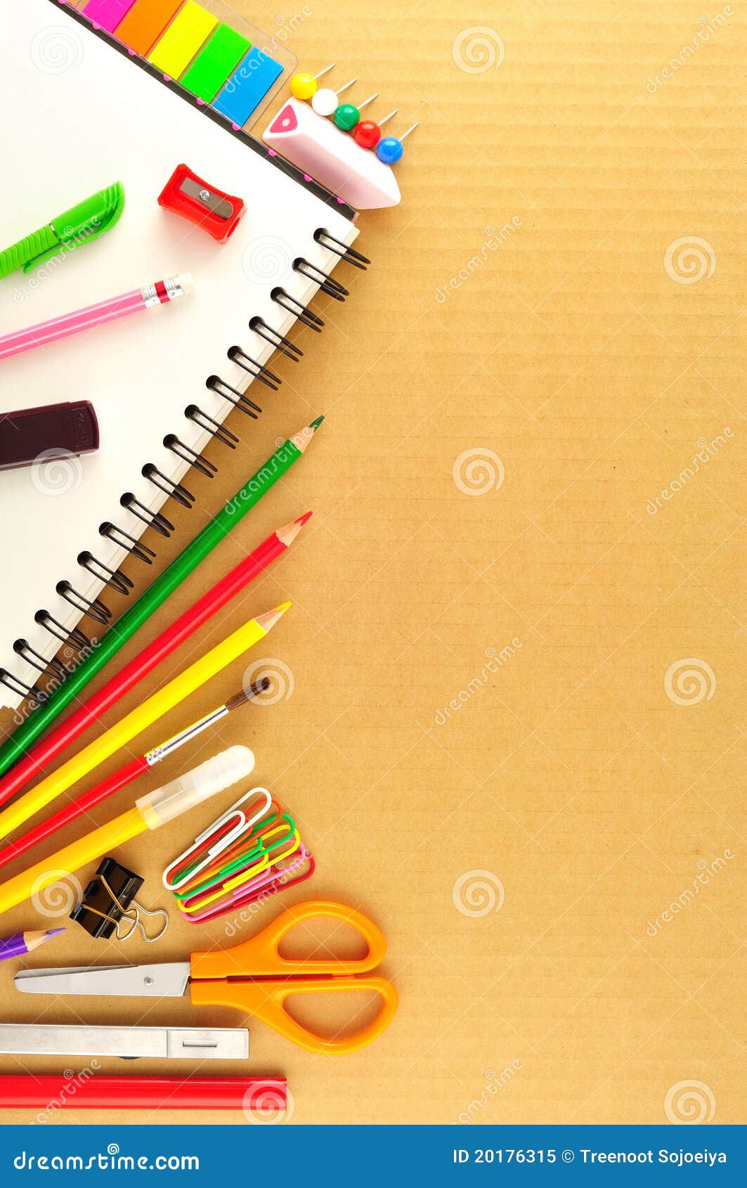 View of the office tools stock image. Image of notebook - 20176315