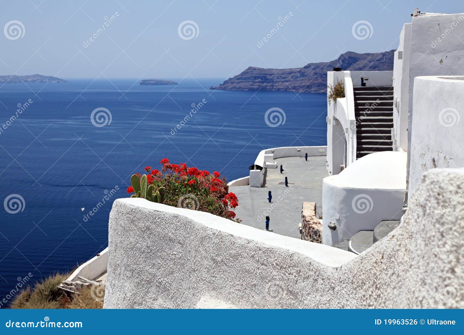 View of Oia and the Caldera of Santorini, Greece Stock Photo - Image of ...