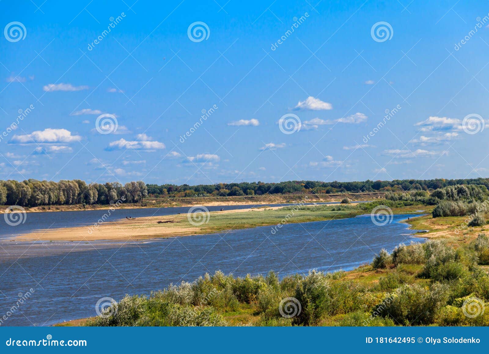 View of Oka River in Russia Stock Image - Image of meadow, riverside ...