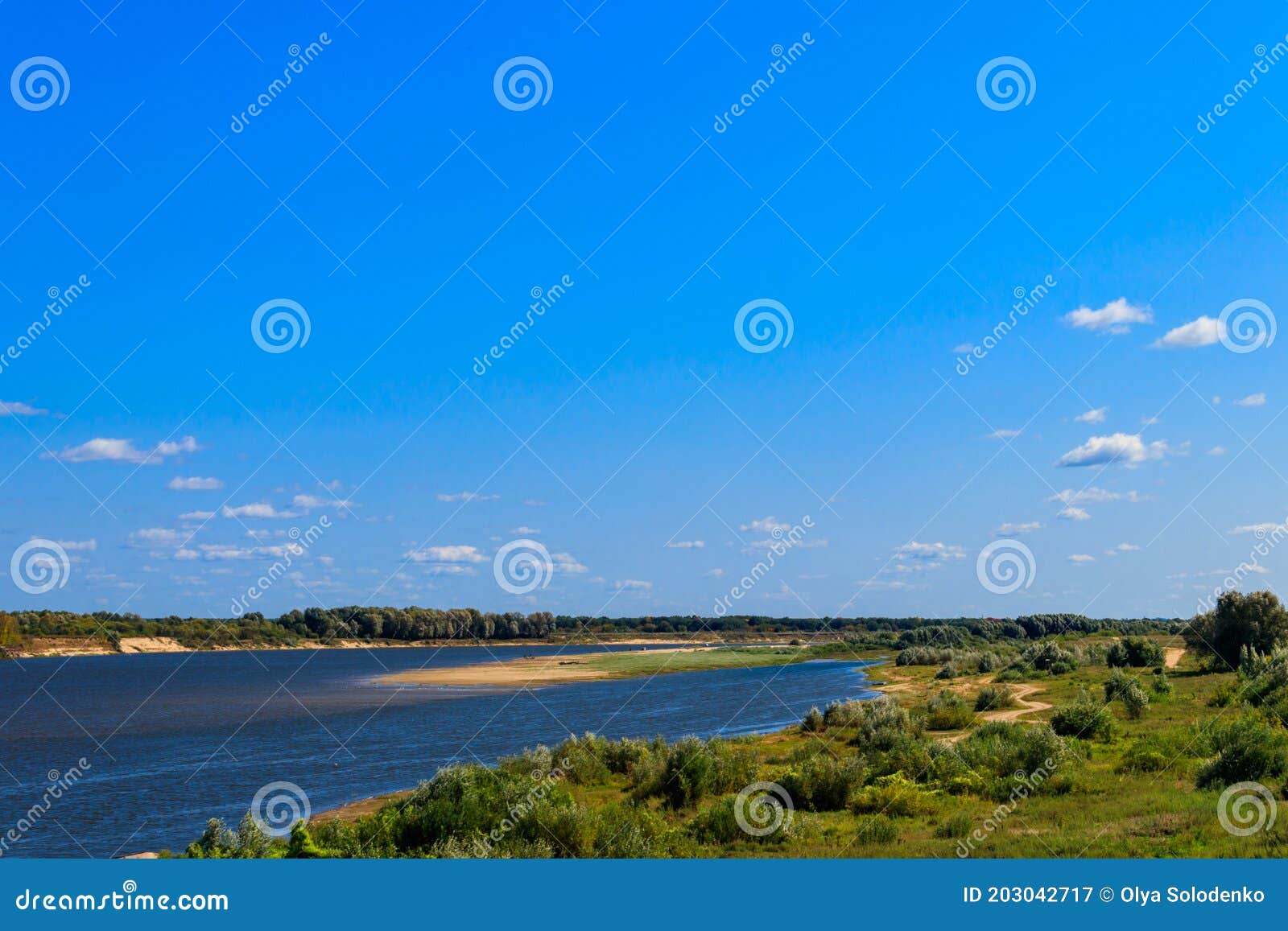 View of the Oka River, Russia Stock Image - Image of green, countryside ...