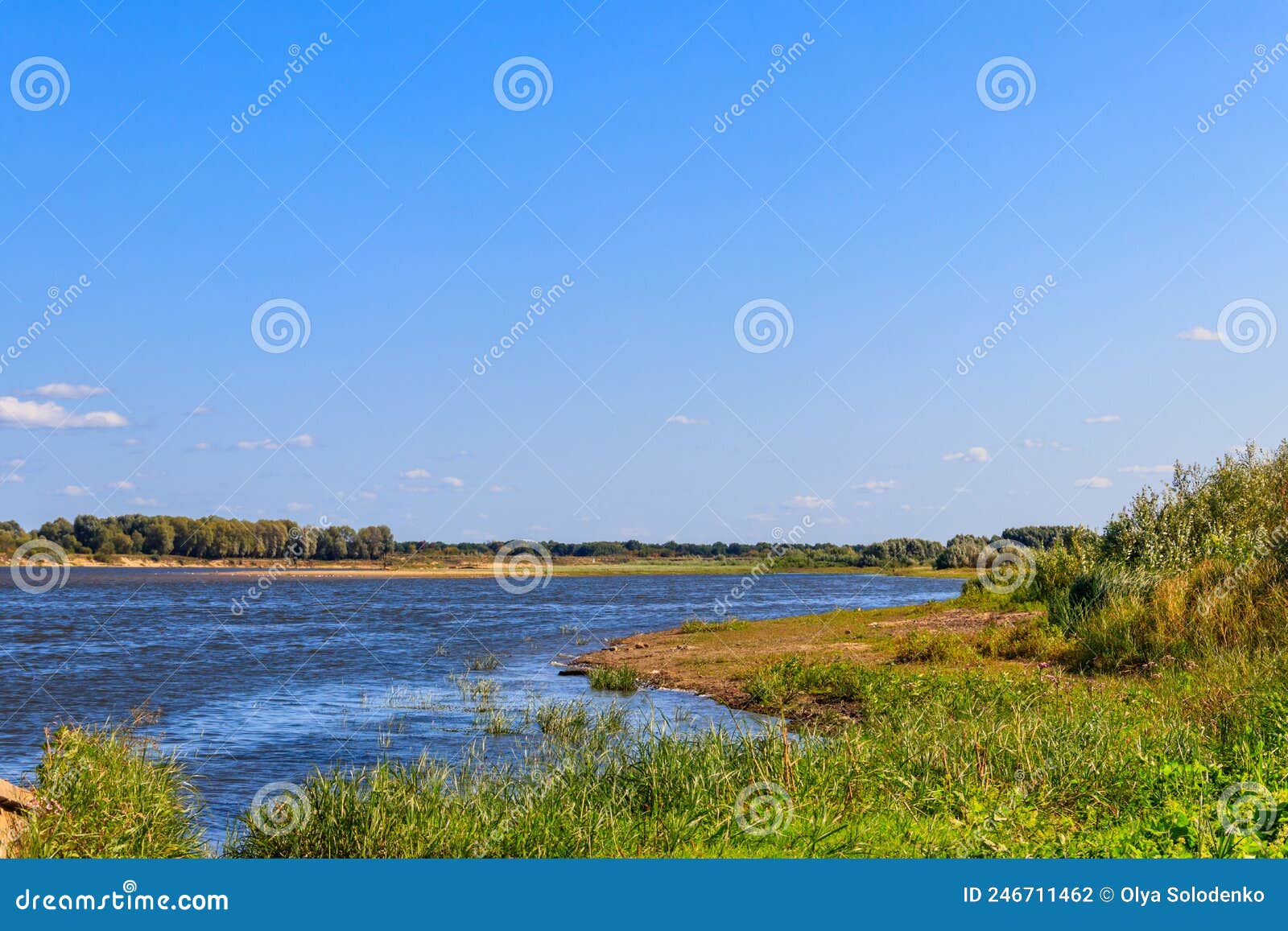 View of the Oka River, Russia Stock Photo - Image of scenery, quiet ...