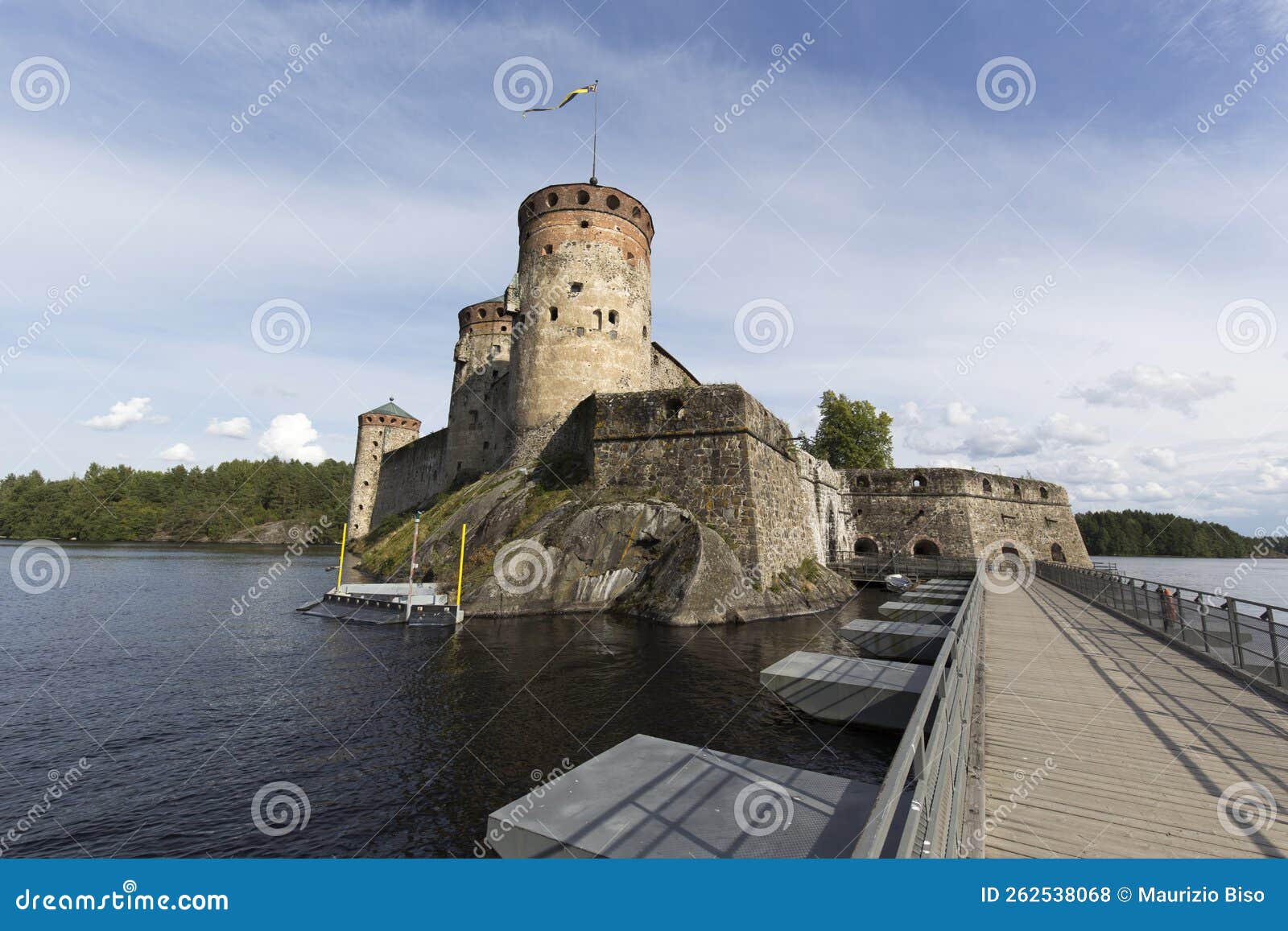 View of Olavinlinna Castle in Savonlinna during Summer Editorial Stock ...