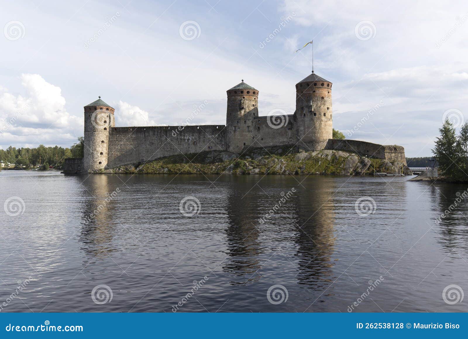 View of Olavinlinna Castle in Savonlinna during Summer Editorial Stock ...