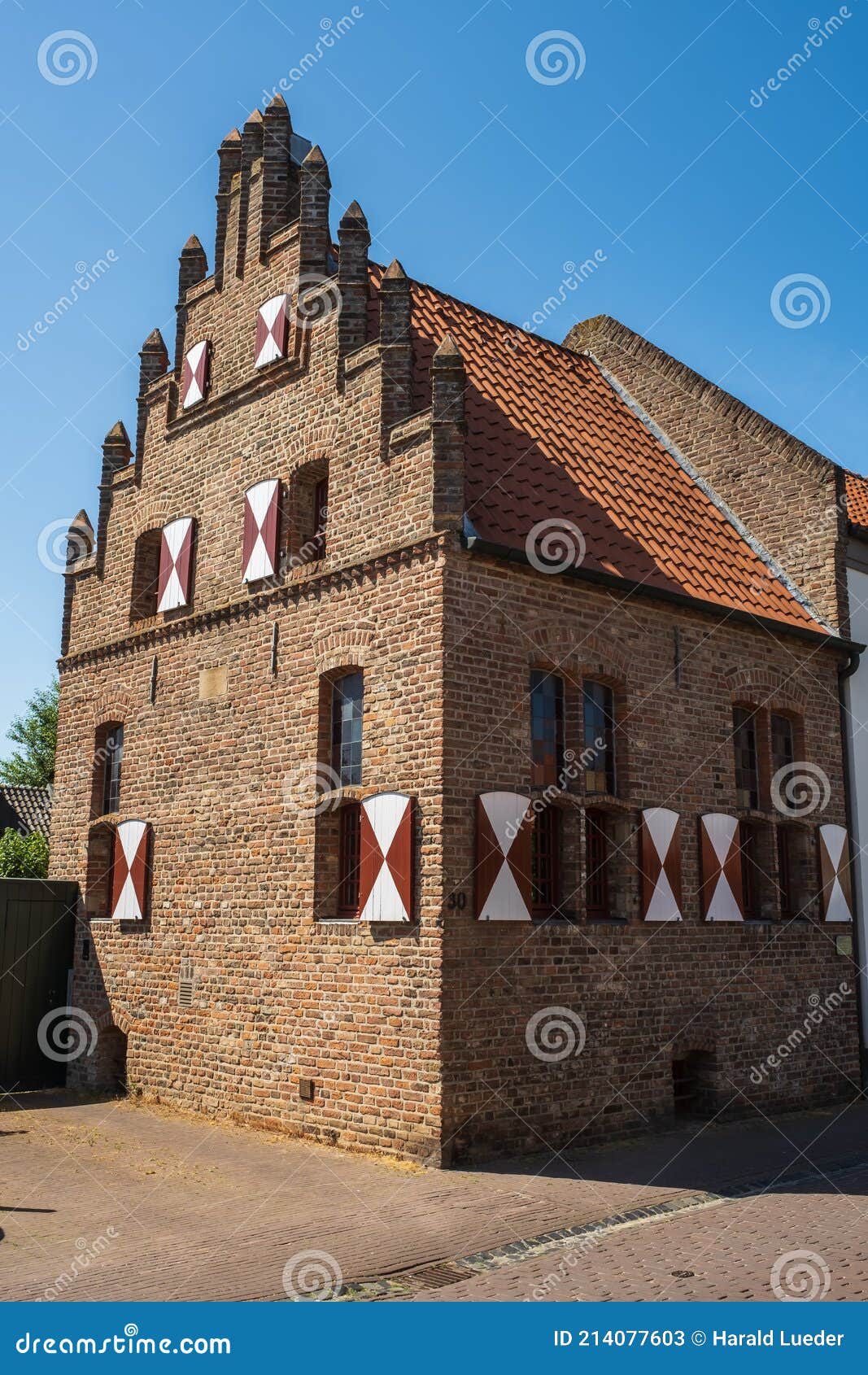 Old Brick House in Kalkar / Germany Stock Image - Image of monuments ...
