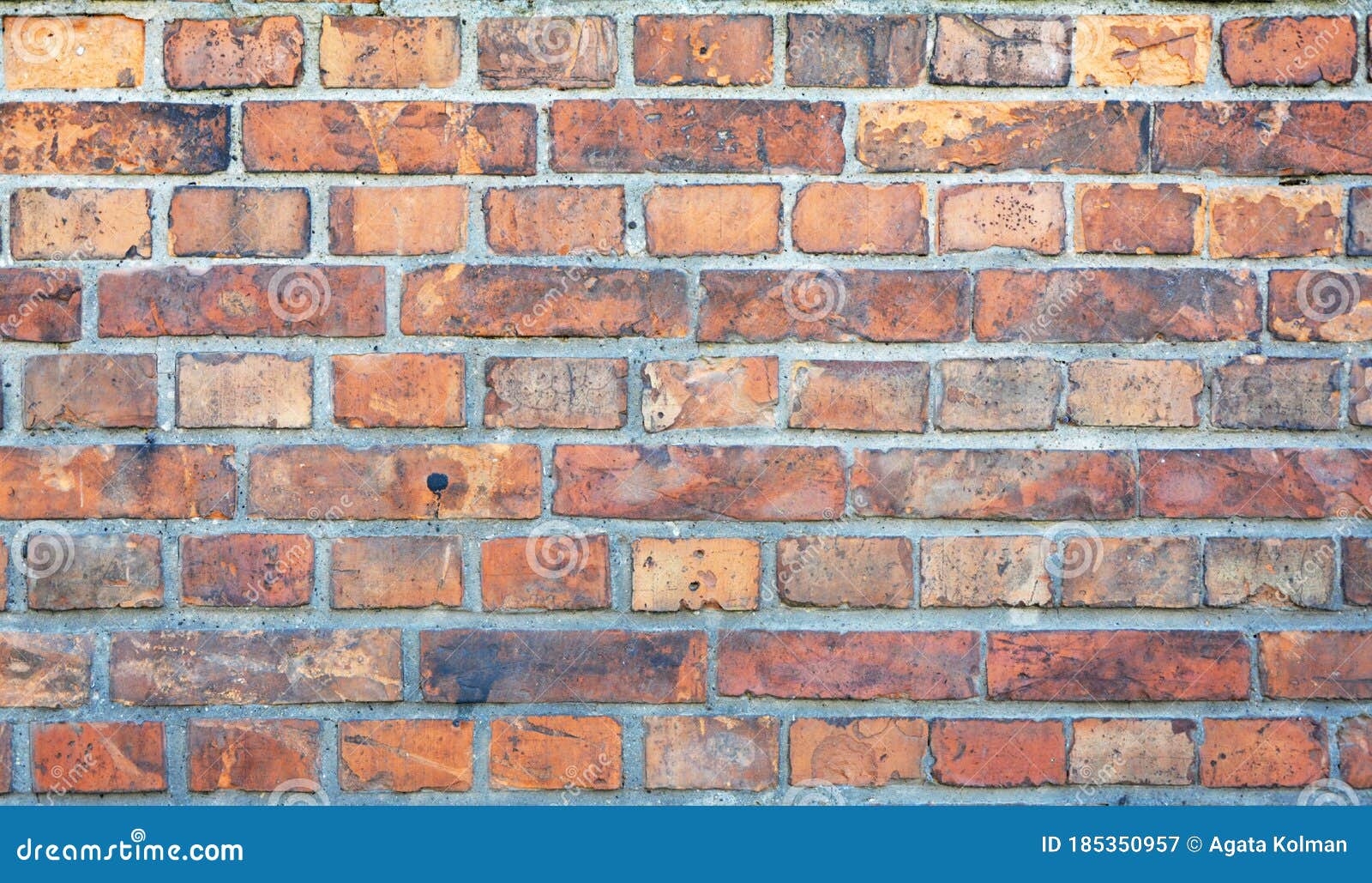 View on Old Brick Wal with an Alternating Brick Structure Stock Image ...
