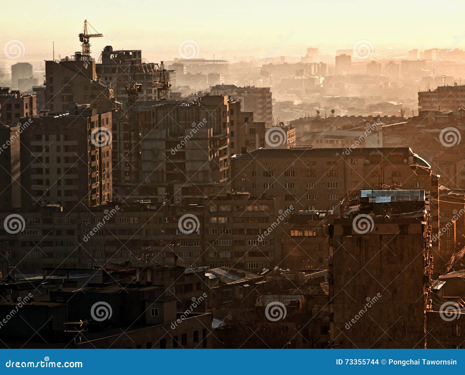 View of Old Buildings in Yerevan Stock Photo - Image of conflict, city ...