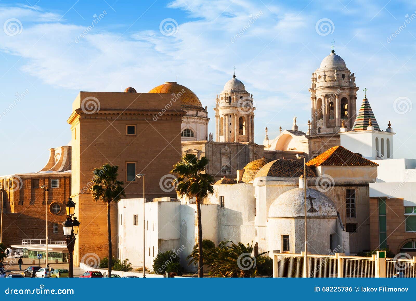 View of Old Cathedral. Cadiz Stock Photo - Image of culture, spain ...