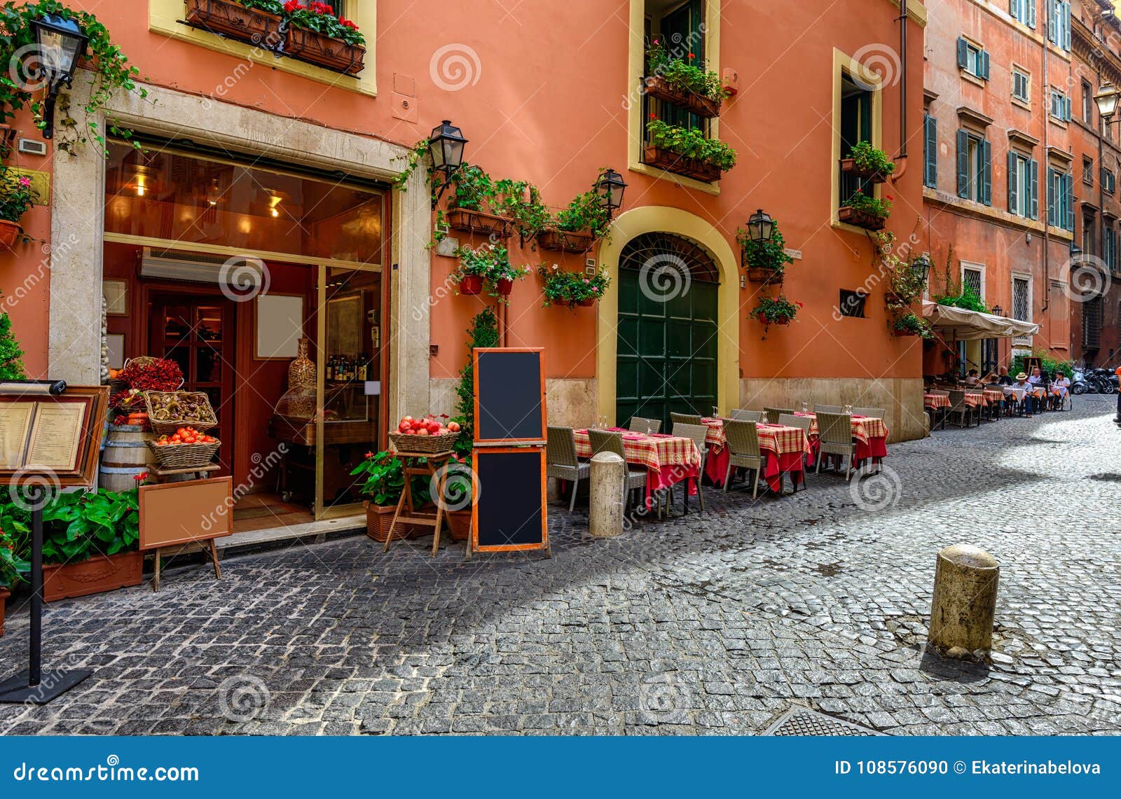 View of Old Cozy Street in Rome Editorial Image - Image of cozy ...