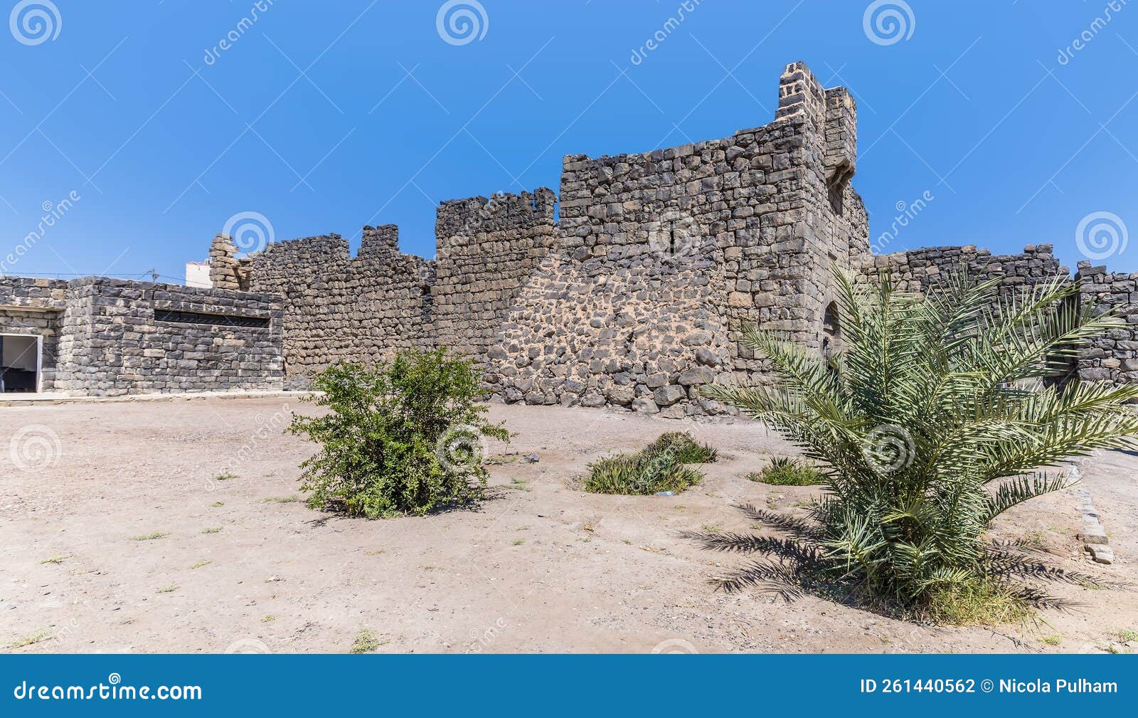A View of an Old Desert Fort at Azraq, Jordan Stock Photo - Image of ...