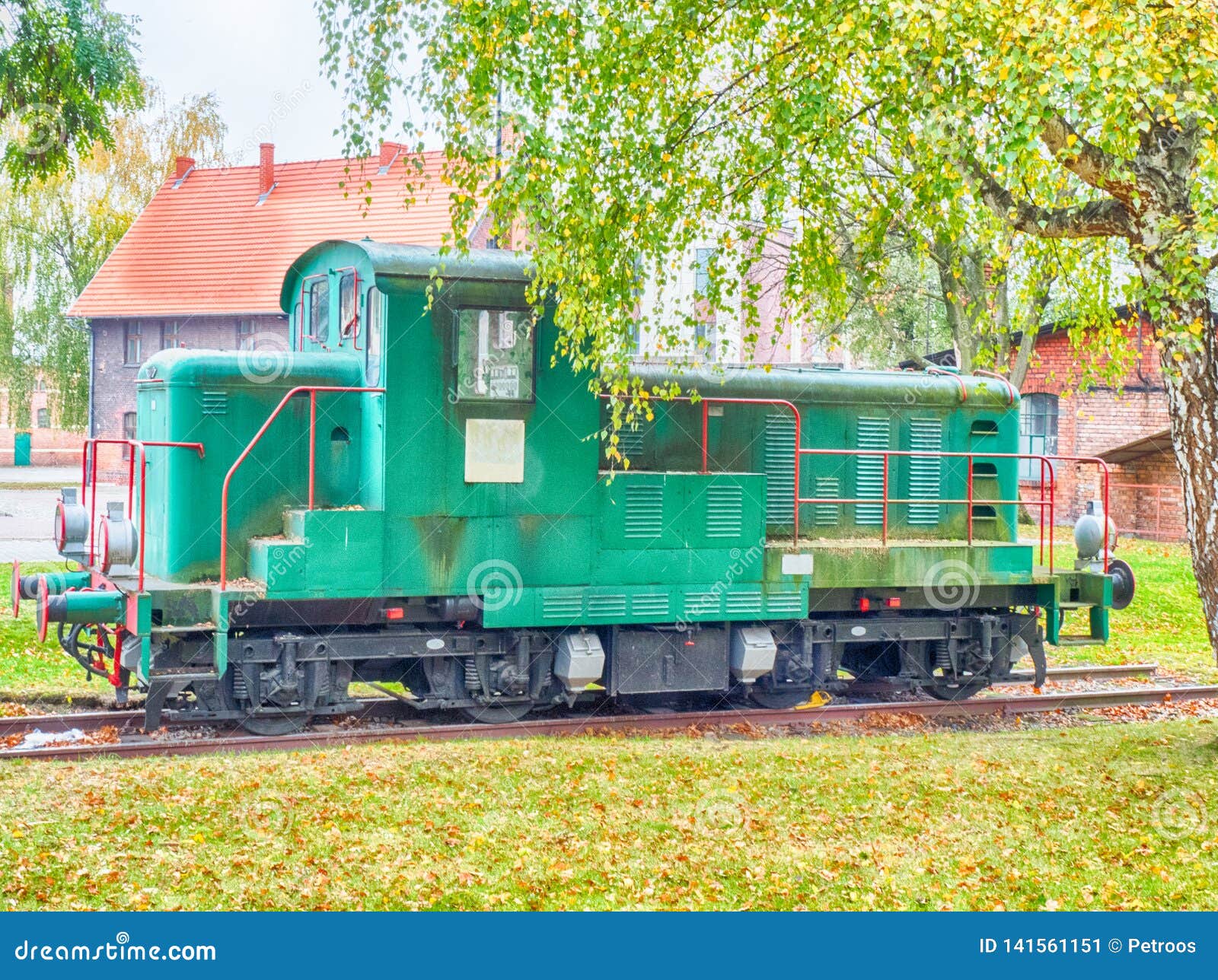 View of an Old Diesel Locomotive Stock Image - Image of outdoors, rail ...