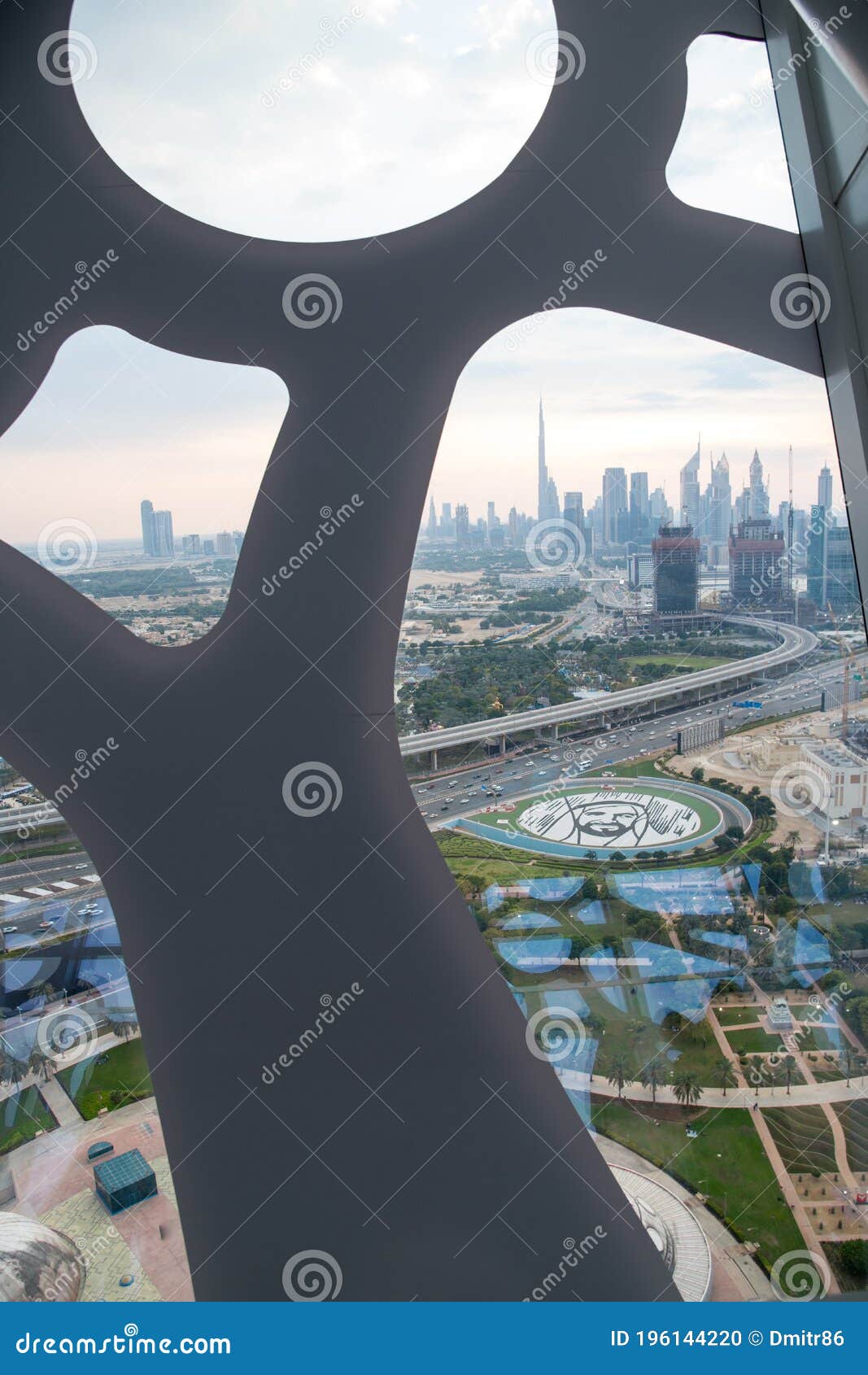 View of Old Dubai from Dubai Frame, UAE Editorial Image - Image of ...