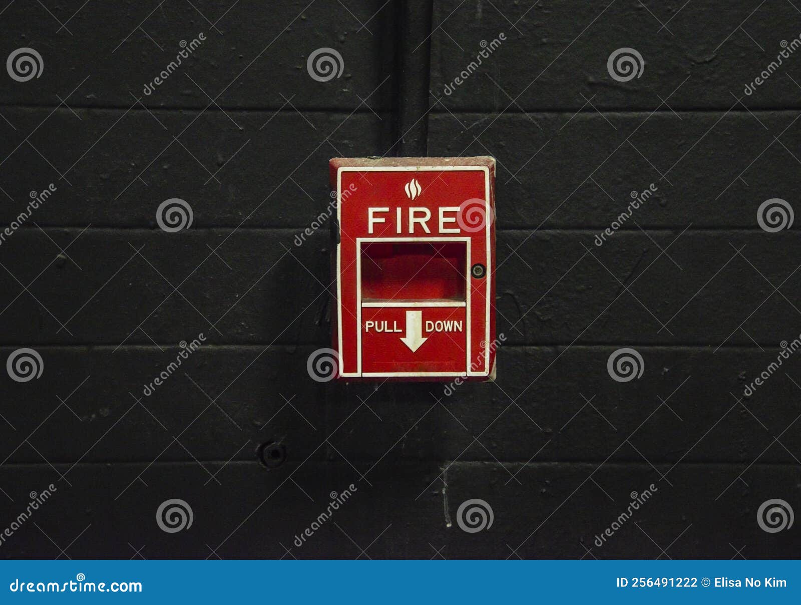 A red emergency call box stock photo. Image of security - 256491222