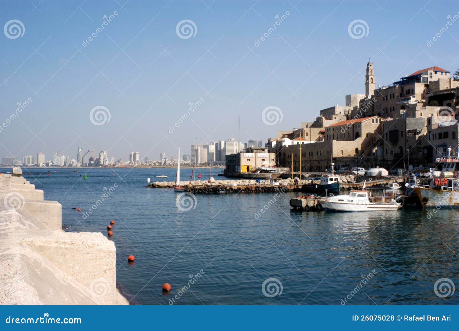 View of Old Jaffa Port in Israel Editorial Stock Photo - Image of ...