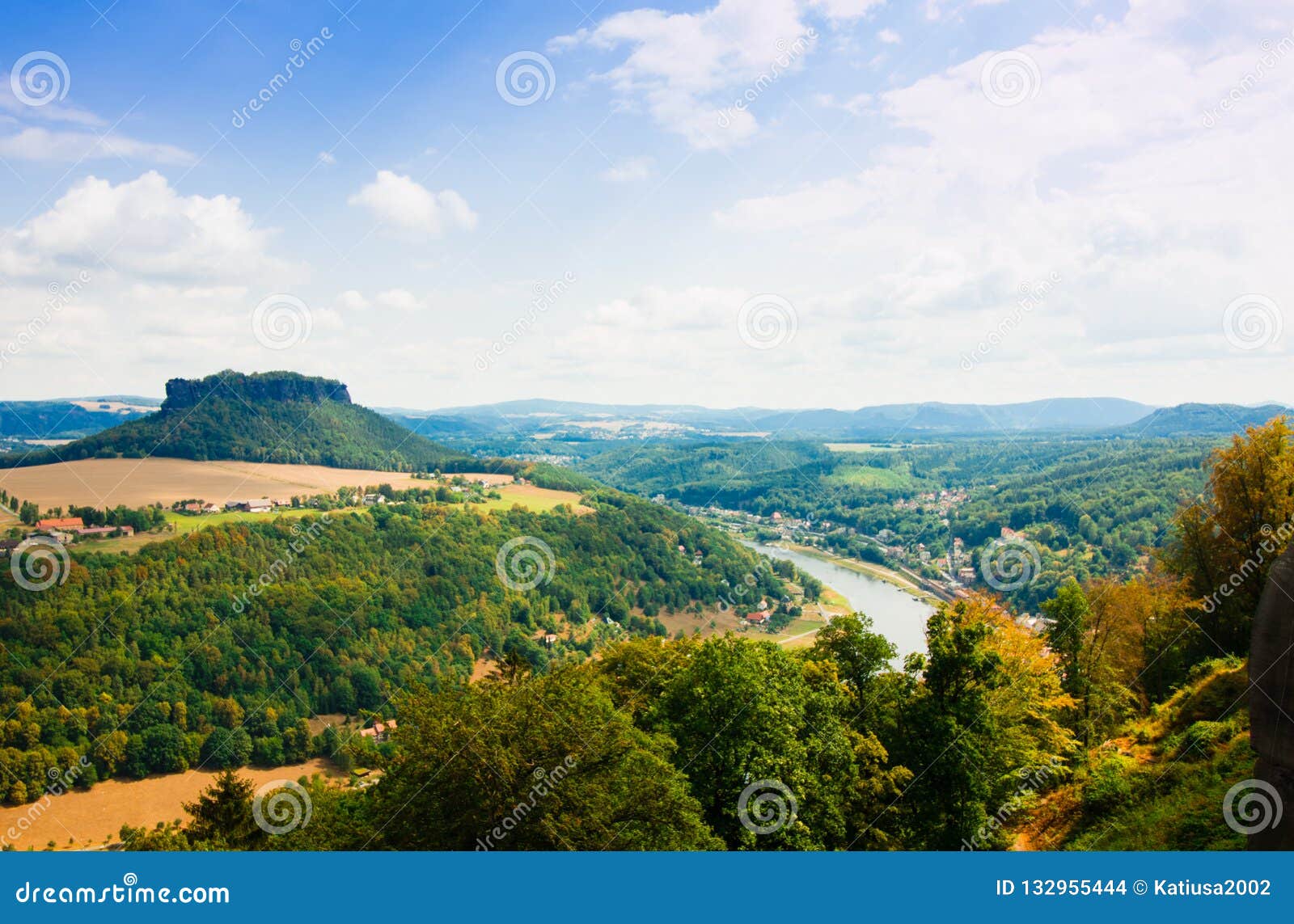 Koenigstein Castle With Gateway, Ramp And Forecourt Royalty-Free Stock ...