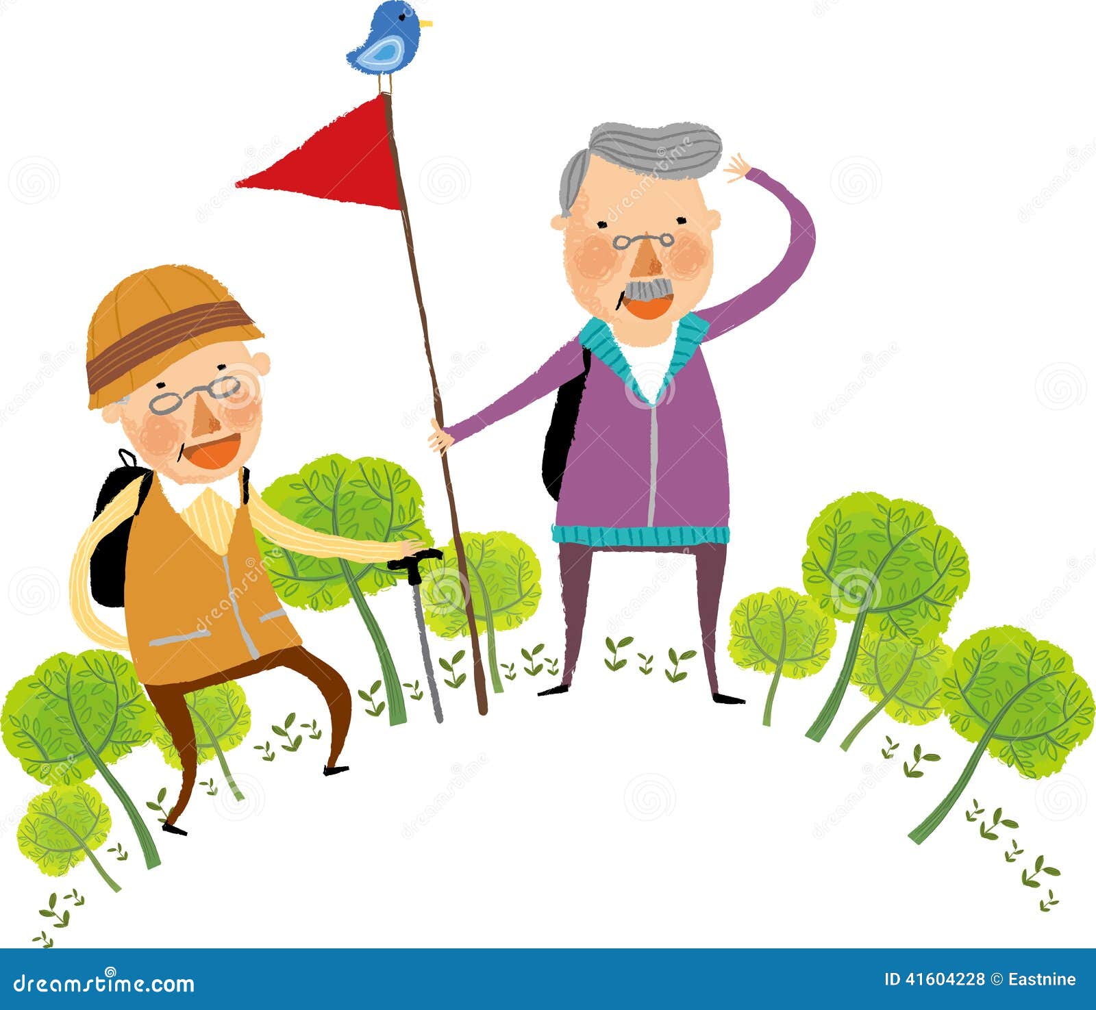 Hiking Senior Man Stock Illustrations – 71 Hiking Senior Man Stock ...