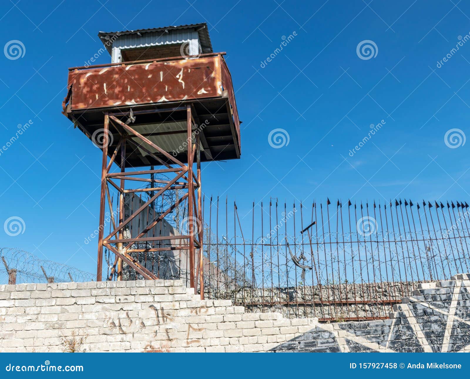 View with Old Prison Controller, Rummu Quarry Stock Photo - Image of ...