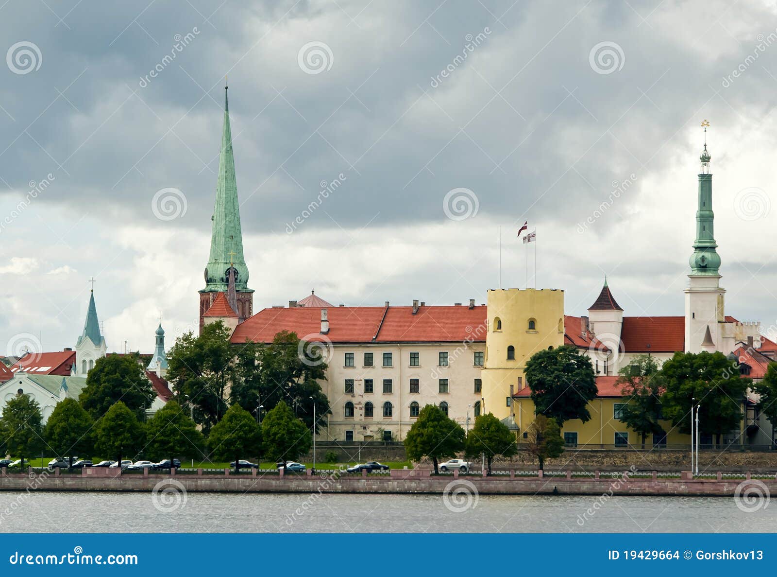 View on the Old Riga City, Latvia Stock Photo - Image of colorful, city ...
