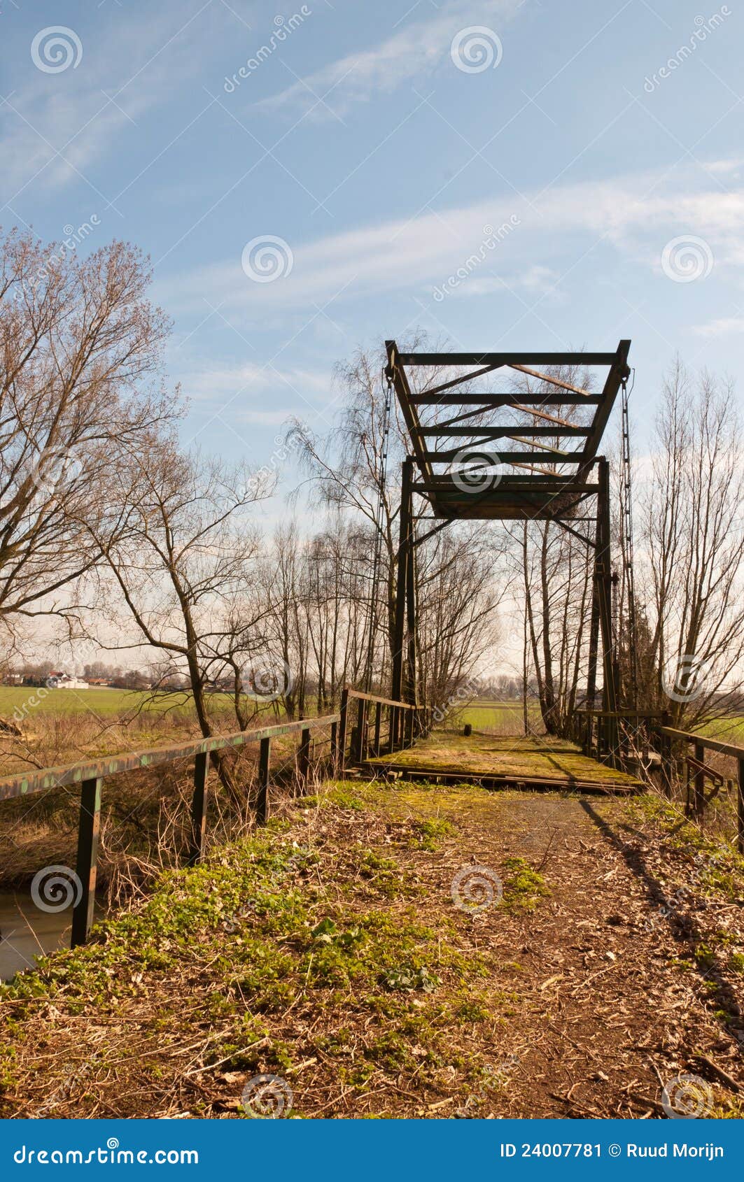View at an Old Rusty Drawbridge Stock Image - Image of outdoor, europe ...