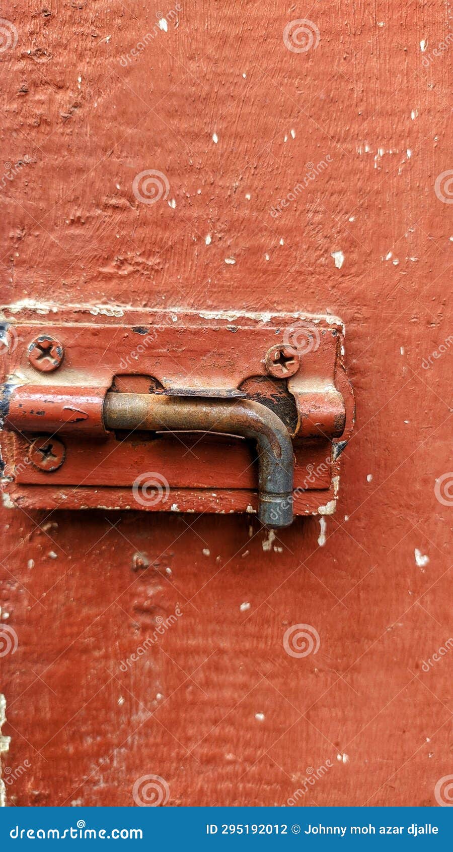 View of Old Rusty Latch on the Wooden Window Stock Photo - Image of ...