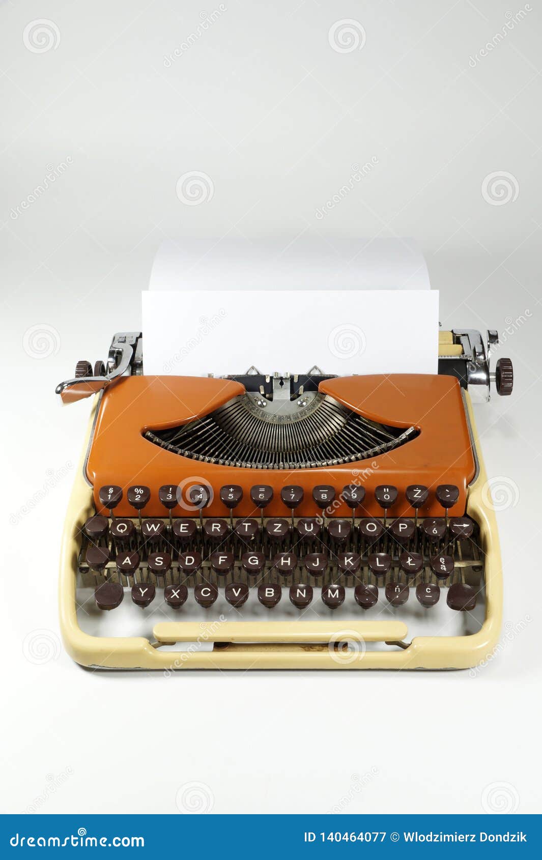Items that Have Fallen Out of Use. View of an Old Suitcase Typewriter ...