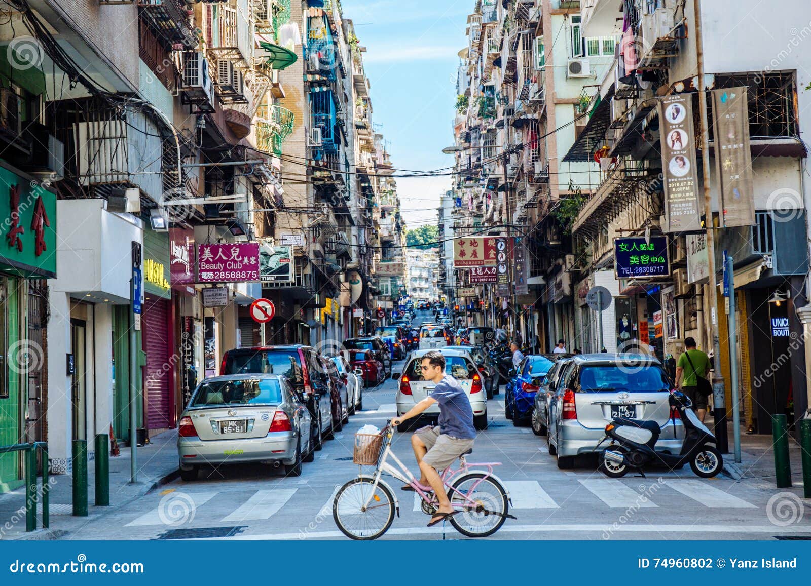 View of Old Town in Macau, Asia Editorial Photography - Image of macau ...