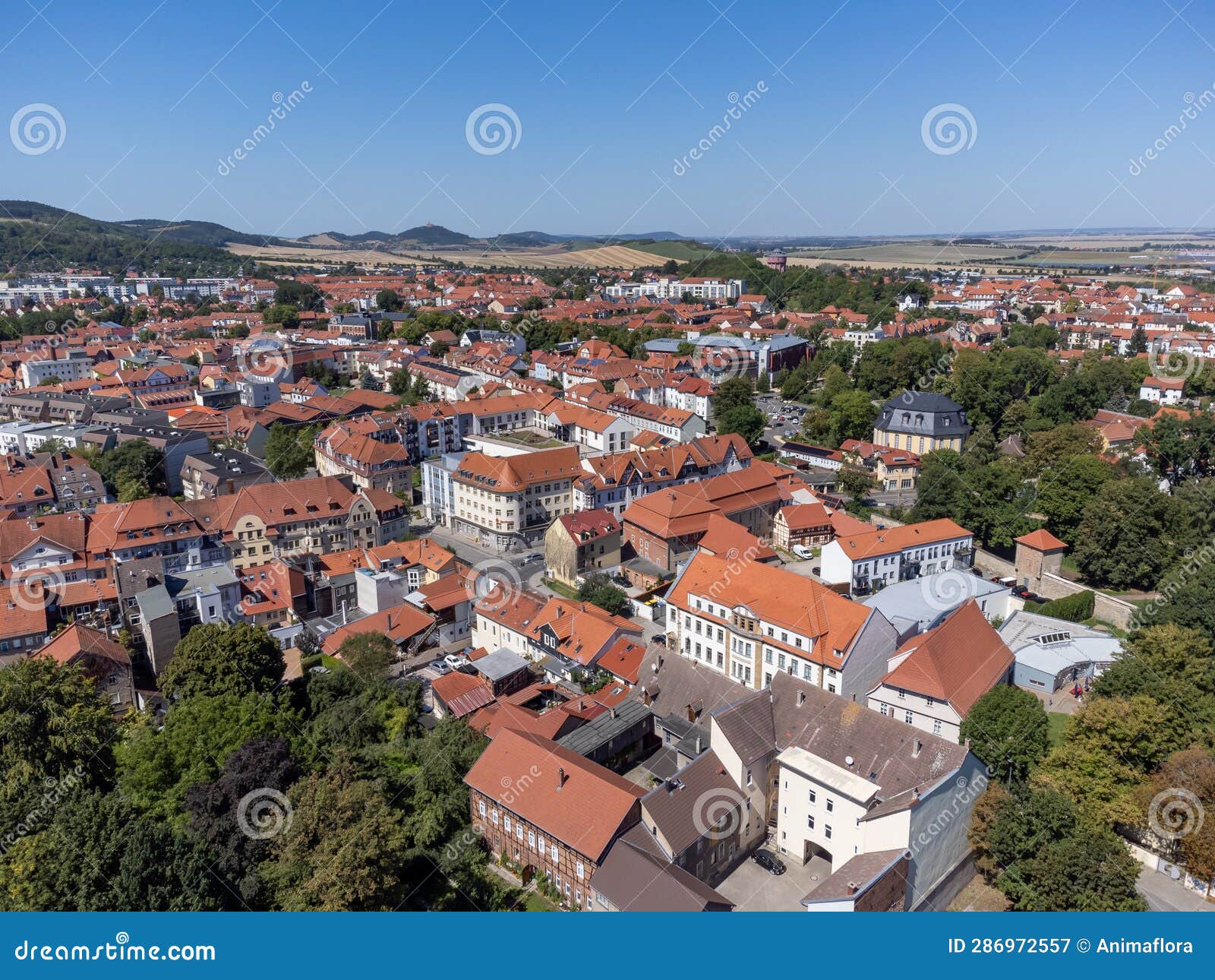 View of the Old Town of Weimar in Germany Stock Image - Image of town ...