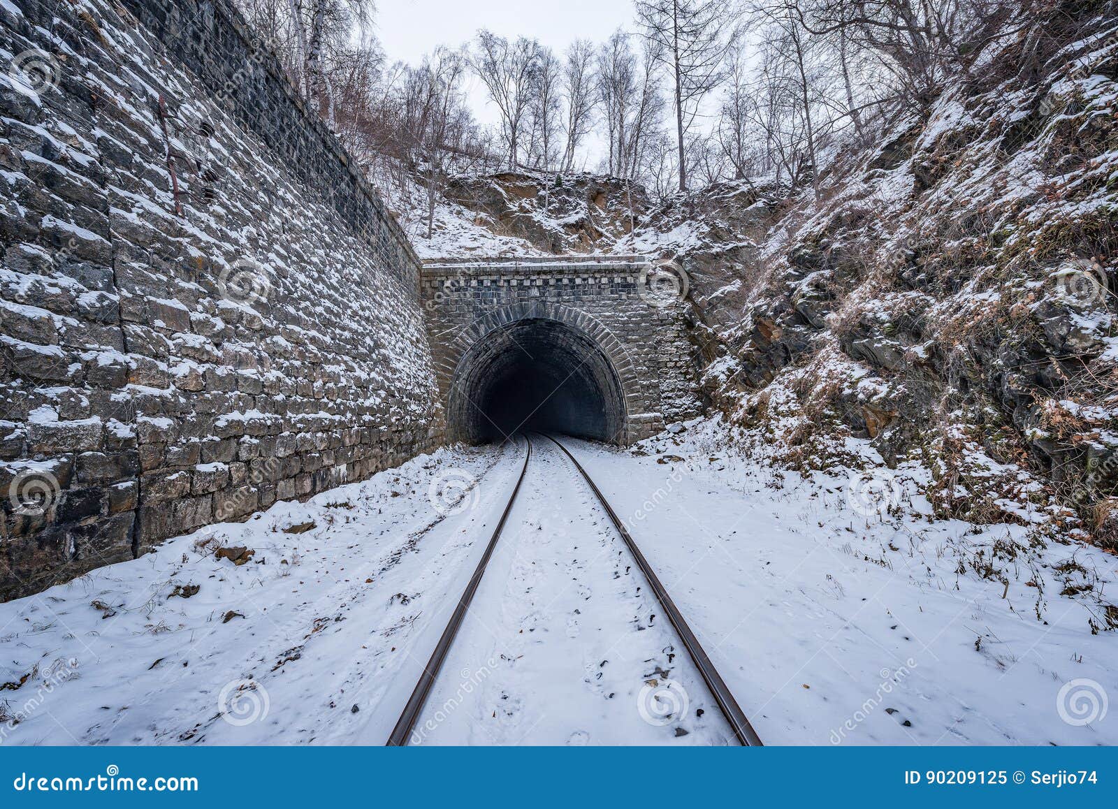 Tunnel On The Circum-baikal Railroad Royalty-Free Stock Image ... Tunnel On The Circum-baikal Railroad Royalty-Free Stock Image ...