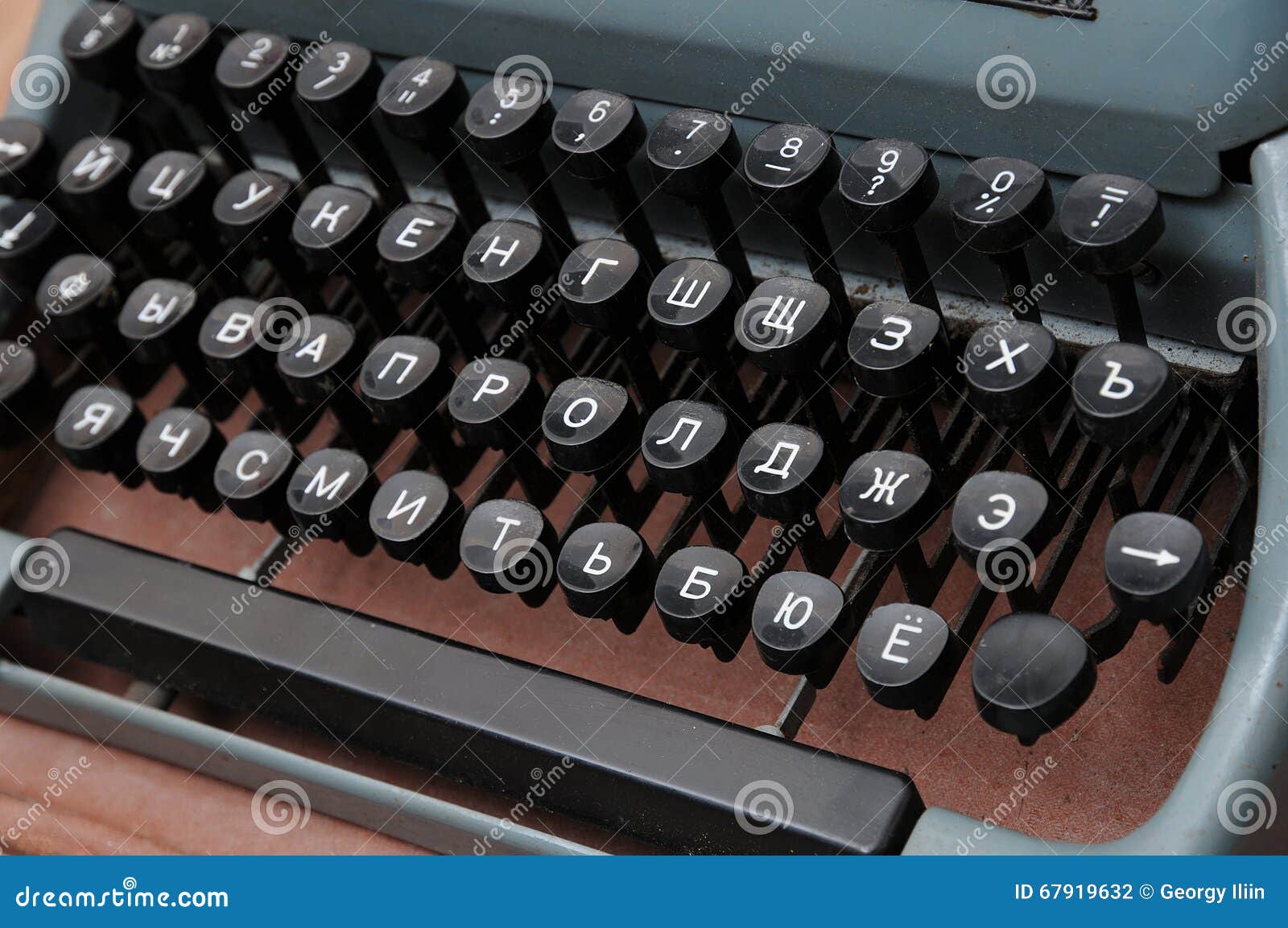 View of an Old Typewriter Keys Stock Photo - Image of metal, equipment ...