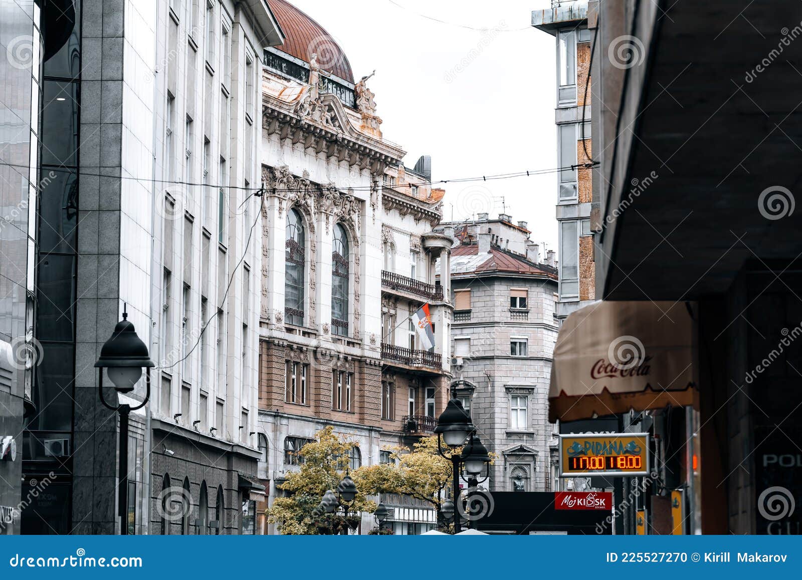 View of One of the Historic Streets of Belgrade, Serbia Editorial Image ...