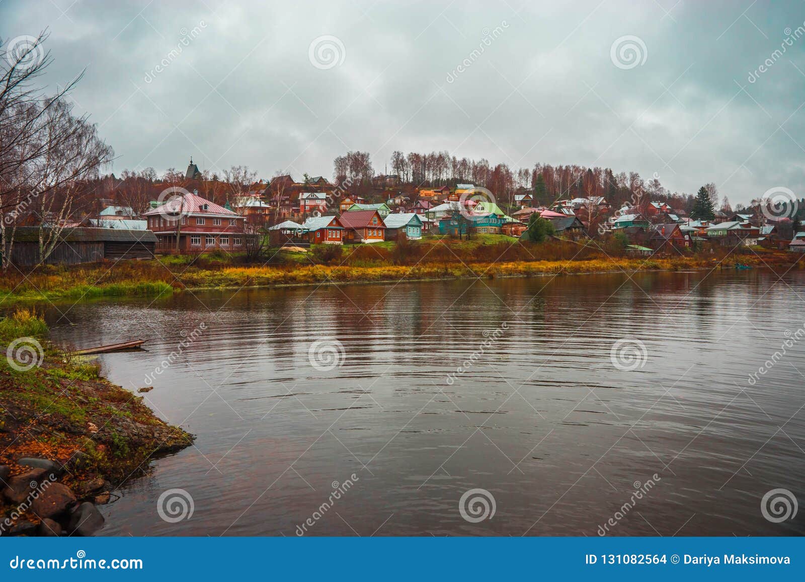 View of One of Most Beautiful Cities of Russia Ples Stock Photo - Image ...