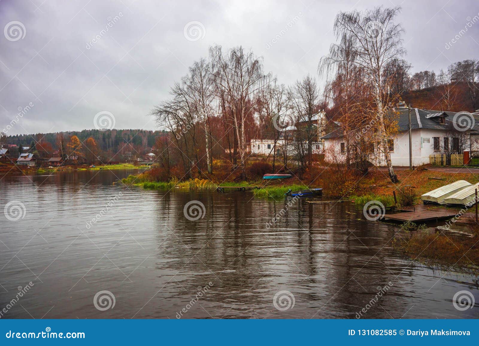View of One of Most Beautiful Cities of Russia Ples Stock Image - Image ...