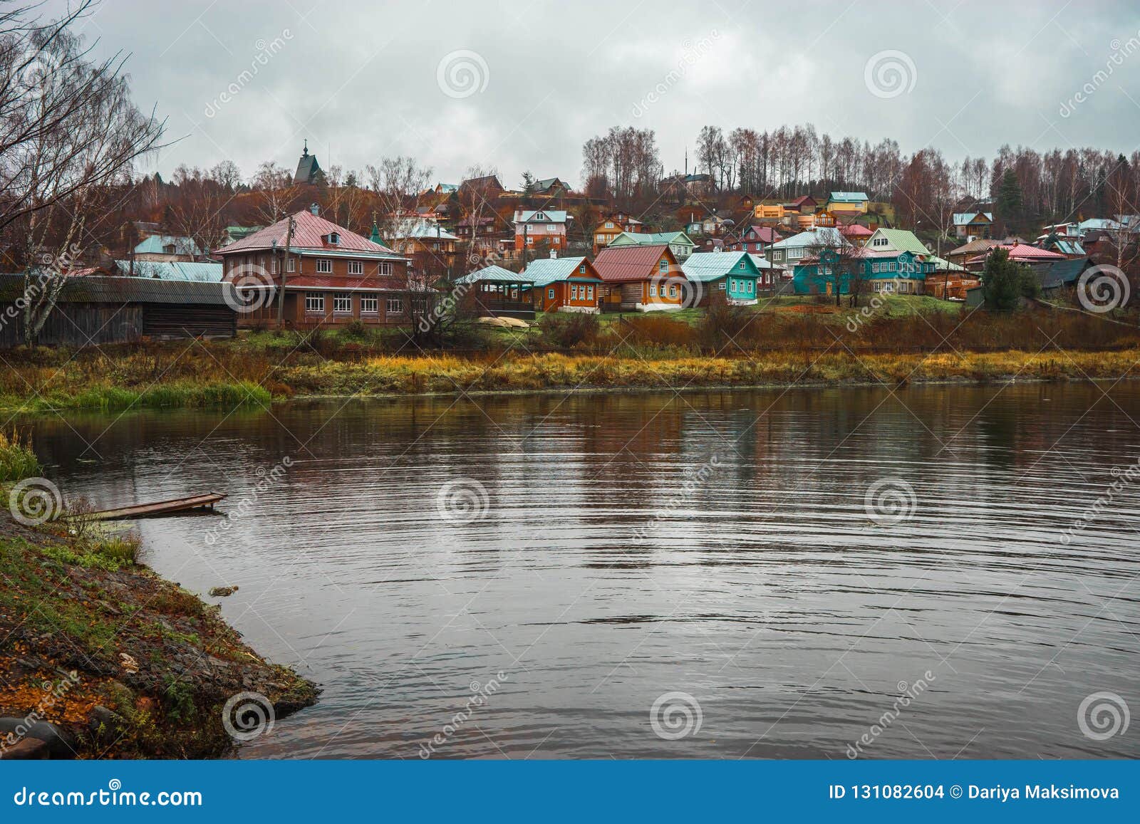 View of One of Most Beautiful Cities of Russia Ples Stock Photo - Image ...