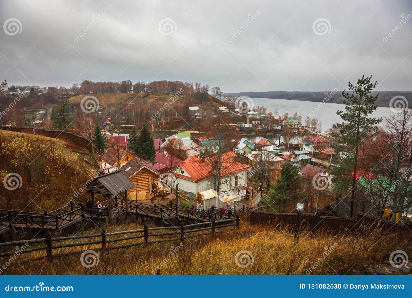 View of One of Most Beautiful Cities of Russia Ples Stock Photo - Image ...