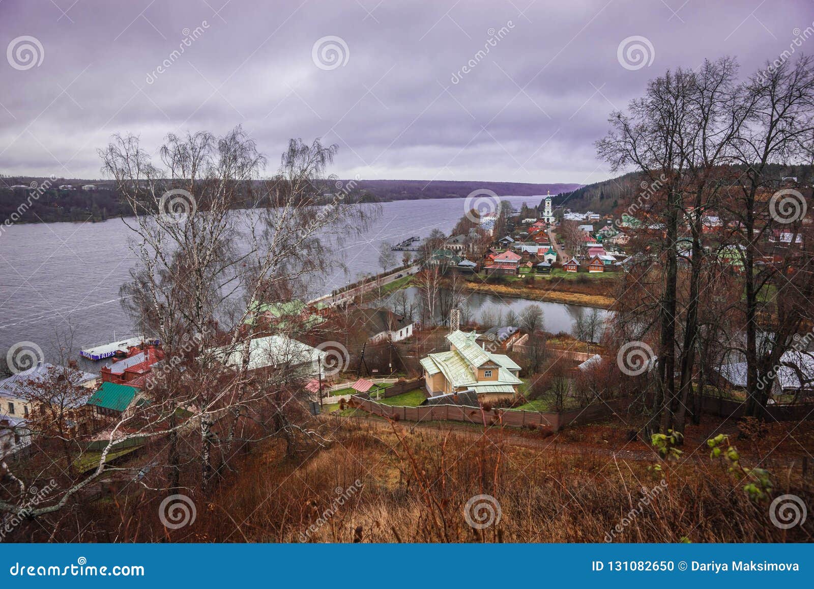 View of One of Most Beautiful Cities of Russia Ples Stock Photo - Image ...
