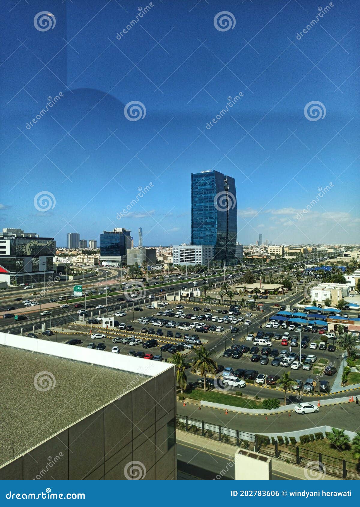 View from One of the Top Building in Jeddah Editorial Photo - Image of ...