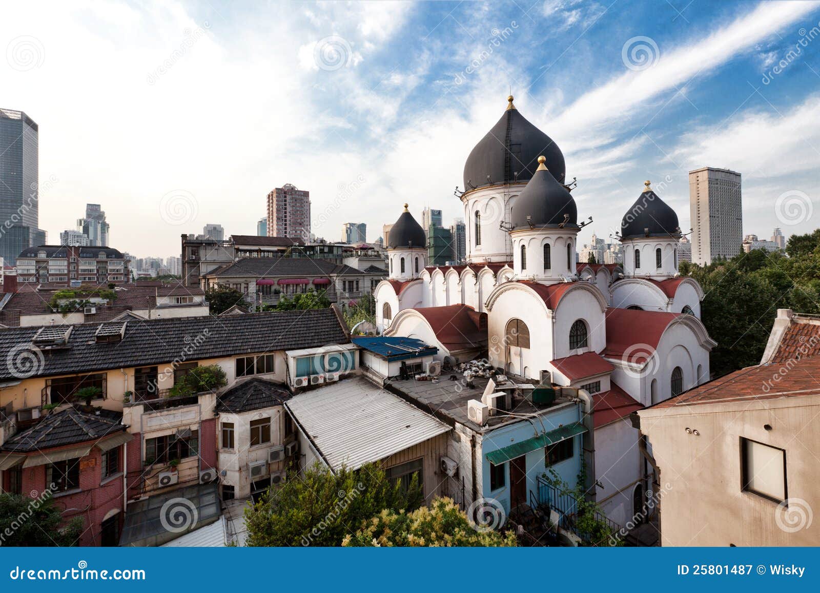 View on Orthodox Christian Church in China Stock Image - Image of ...