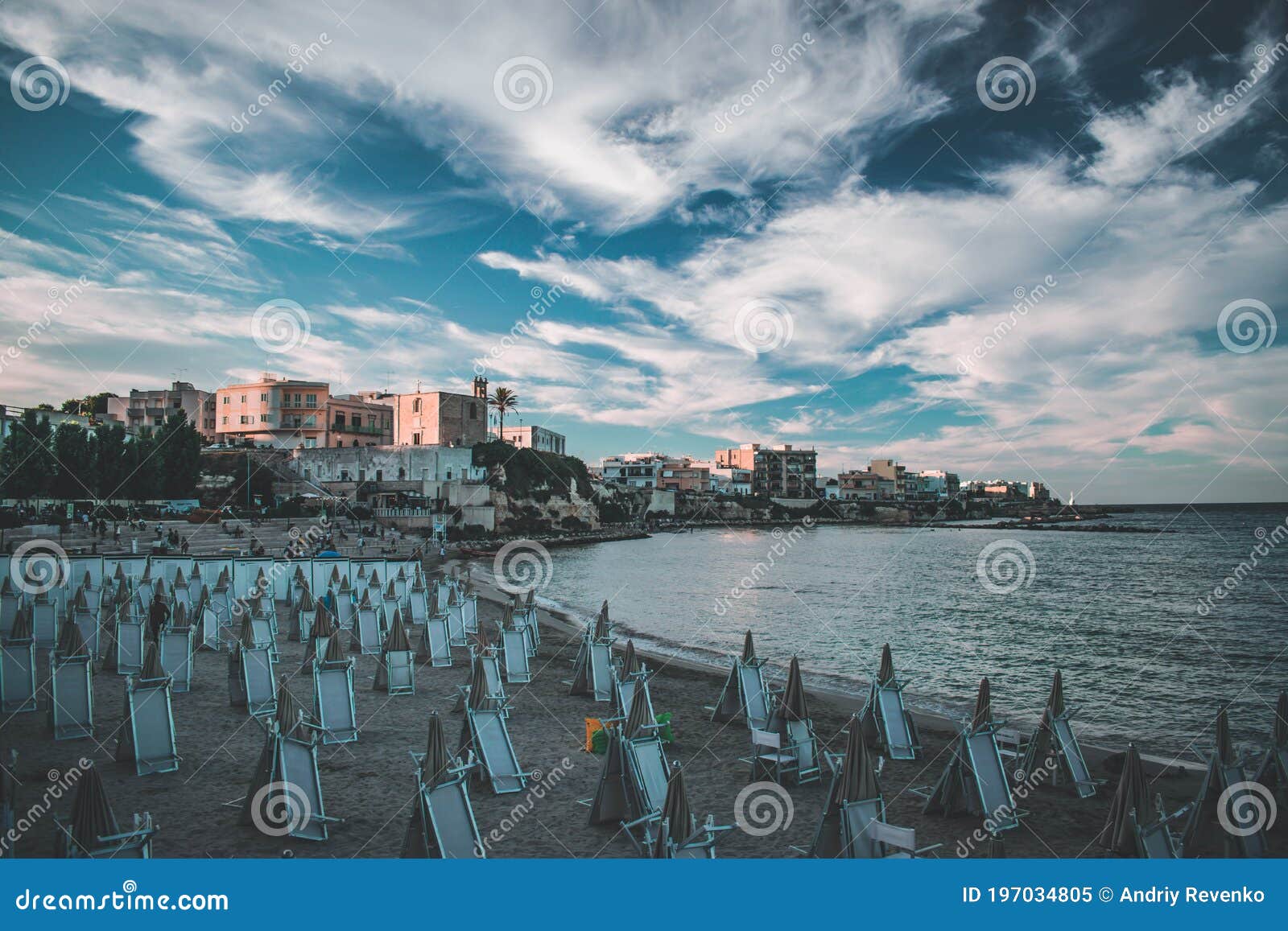 View on the Otranto City in Puglia. Stock Image - Image of city ...