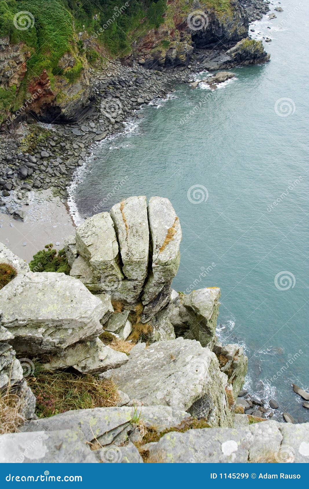 View out to sea stock image. Image of scenery, mountain - 1145299