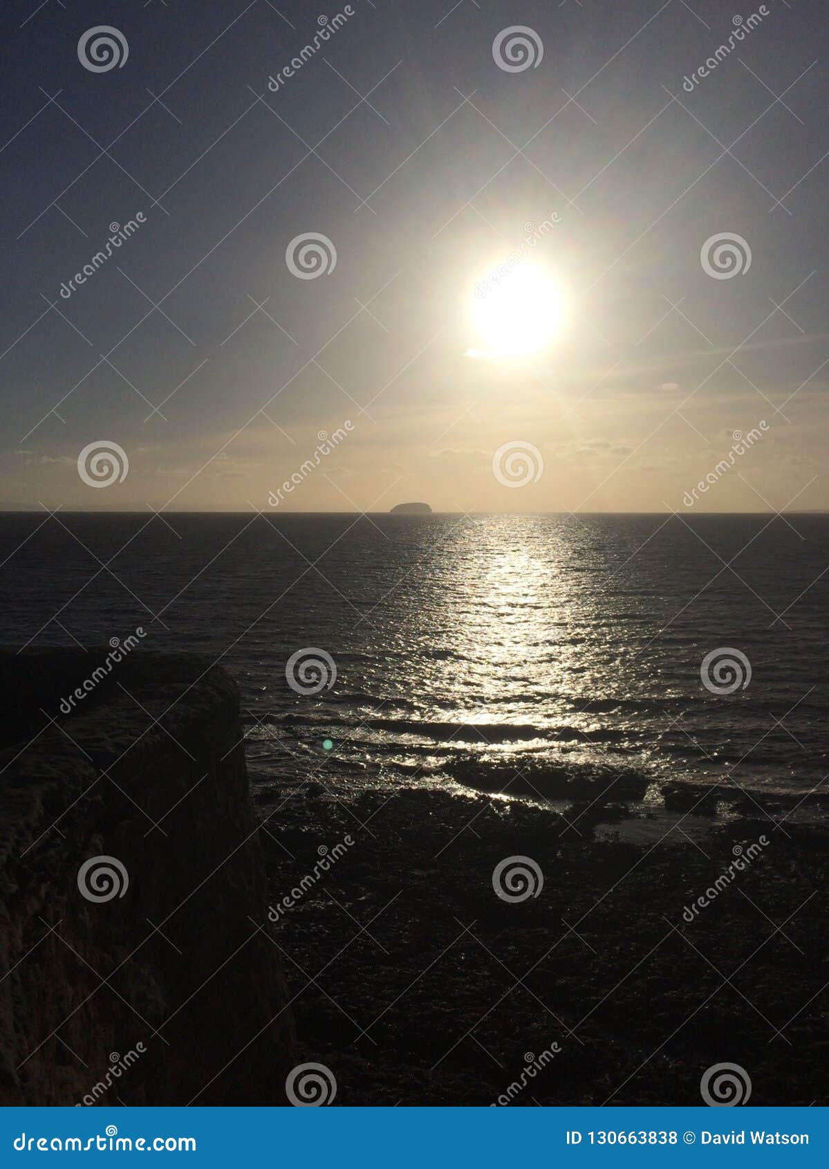 View out to sea stock photo. Image of view, evening - 130663838